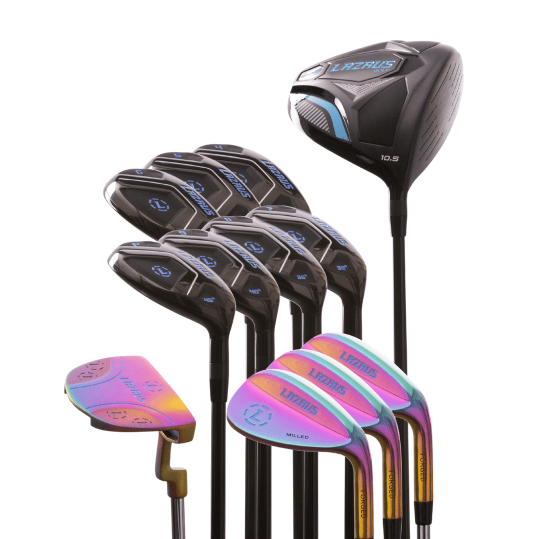 Lazrus Golf 13 pc Set - Driver, 3 Wedges Set, Hybrids (4-PW), Putter ...